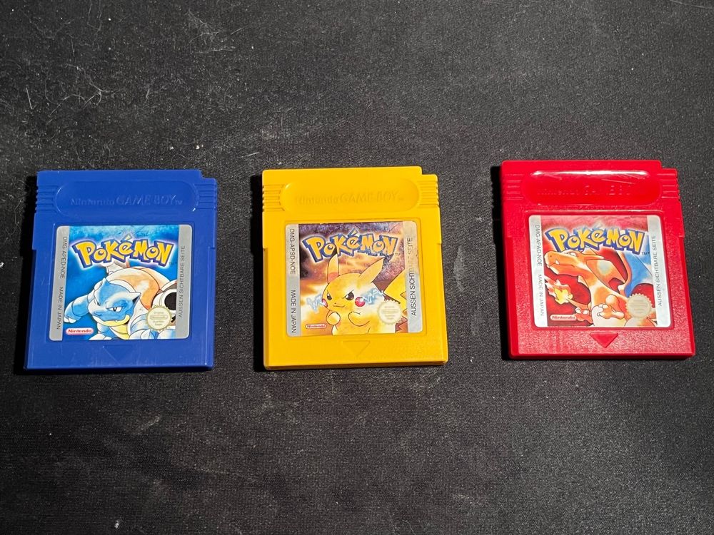 Pokemon Blaue Gelbe und Rote Edition Gameboy Deutsch (Gebraucht) in St. Gallen für CHF 120 – mit ...