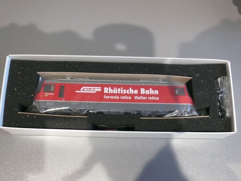 Bemo H0m: 1359 167 RhB Ge III 647 "Grüsch" SOUND (Neuf avec emballage d ...
