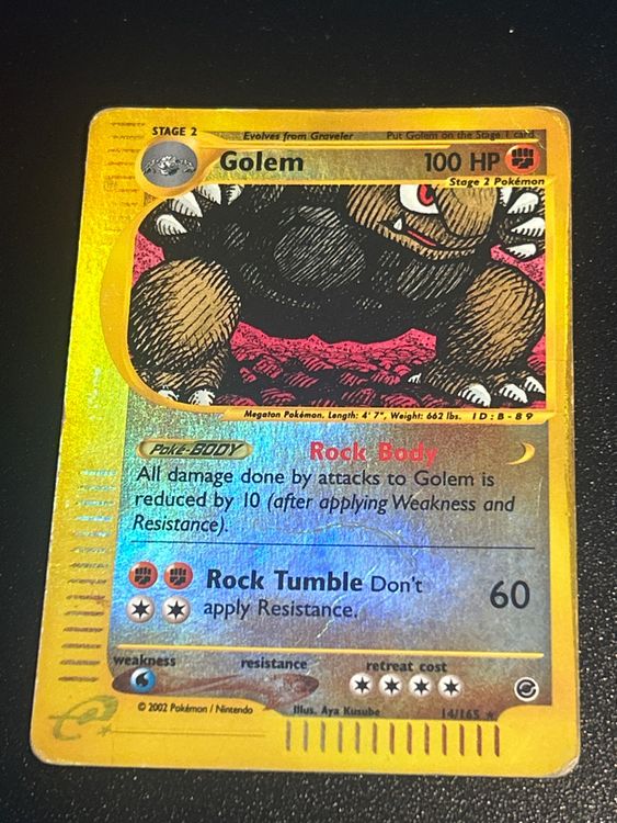 Pokemon Card Ultra Rare reverse, Golem Reverse Expedition (Gebraucht ...