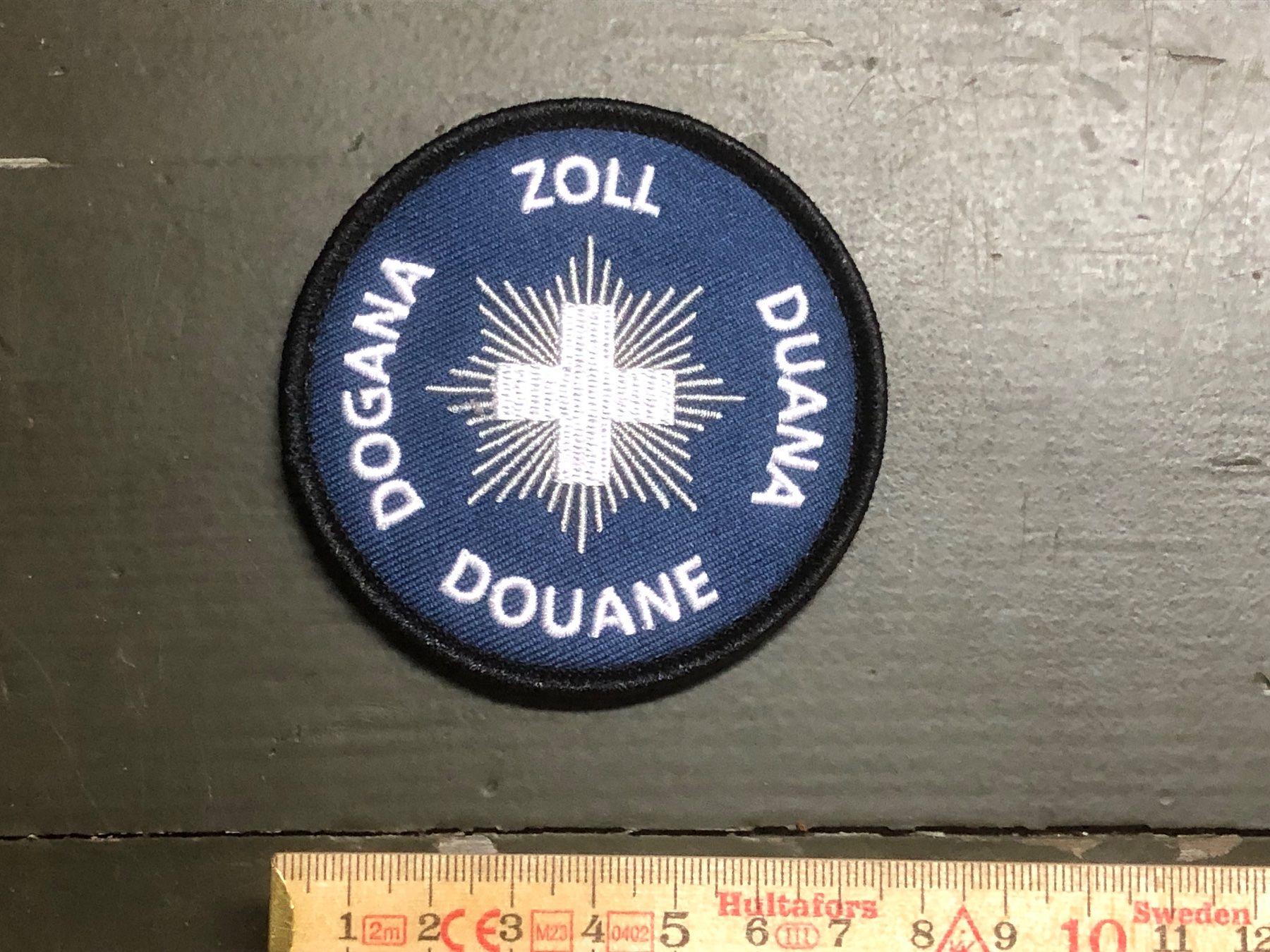 Zoll Duana Douane Dogana Abzeichen Badge Patch Grenzwache (Neu (gemäss ...