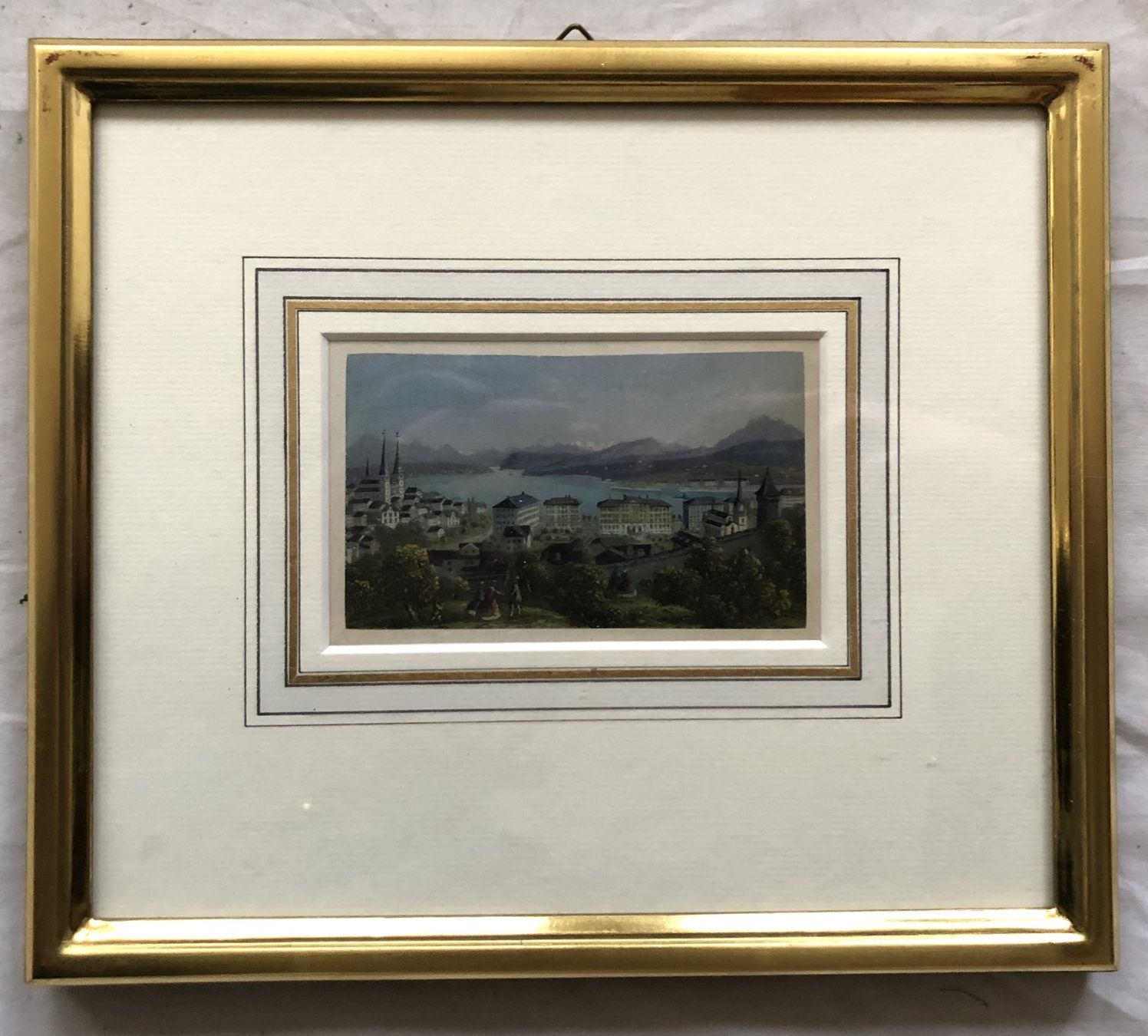 Johann Heinrich Locher - Orig. Aquatinta um 1850 - "Luzern" (Gebraucht ...