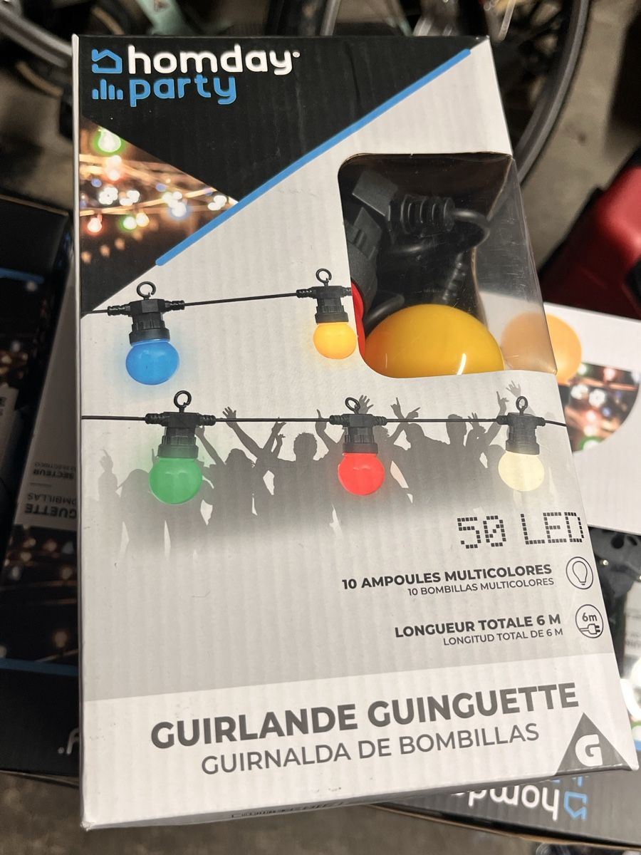 Guirlande Guinguette 50 LED Homday Party, Neuve! 6 mètres (Neuf avec ...