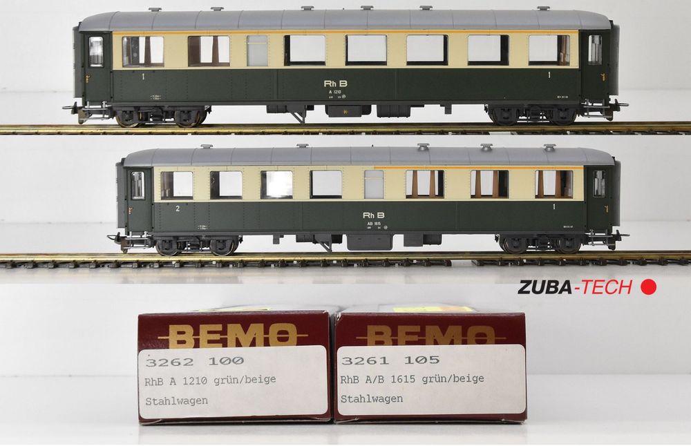 Bemo 2x Stahlwagen RhB H0m GS mit OVP | Kaufen auf Ricardo