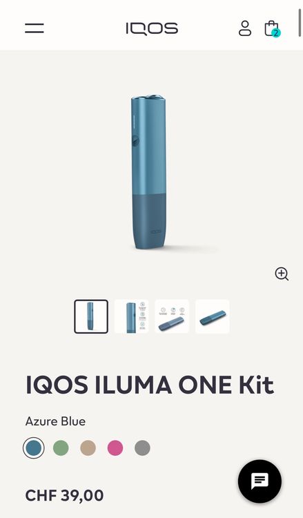 IQOS Iluma One Azure Blue NEU und OVP (Neu und originalverpackt) in ...