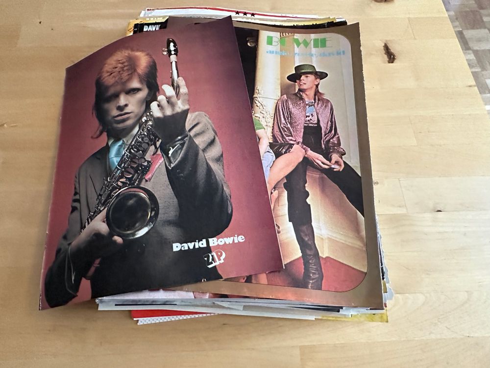 DAVID BOWIE riesige rare Berichte und Poster Sammlung 70's (Gebraucht ...