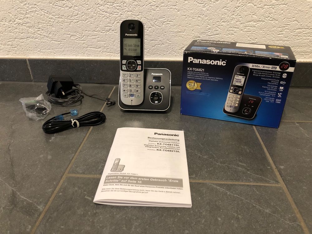 KX-TG6821 Panasonic DECT Telefon mit Anrufbeantworter (Gebraucht) in Dübendorf für CHF 25 – mit ...