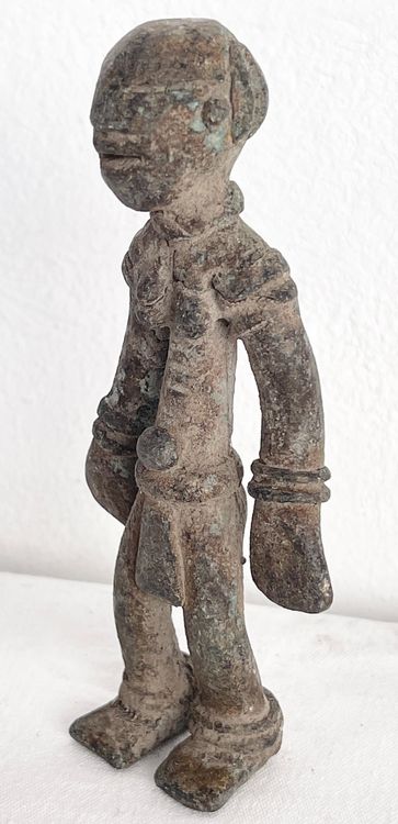Rarität ausdrucksstarke Benin Bronze Skulptur Höhe 12 cm (Gebraucht) in ...