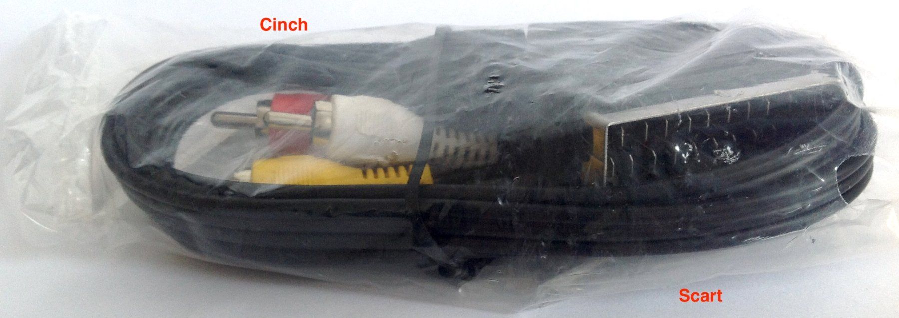 Video-/AV-Adapter-Kabel Scart-zu-Cinch ST/3xST ca.1,5m (Neu und ...