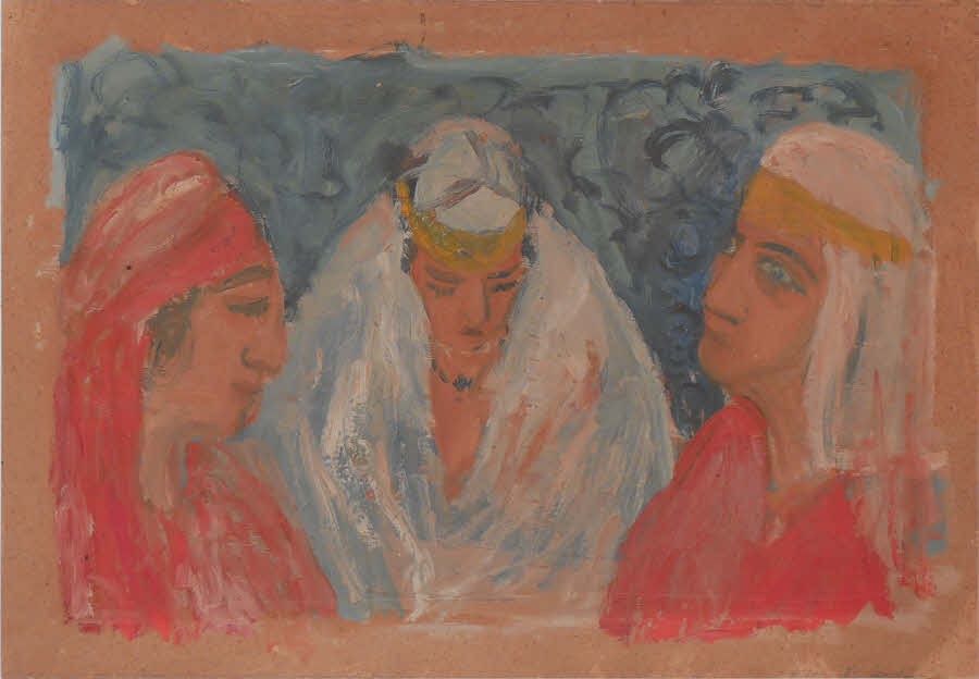 SCHIESS, ERNESTO (1872-1919); DREI ORIENTALISCHE FIGUREN (Gebraucht) in ...
