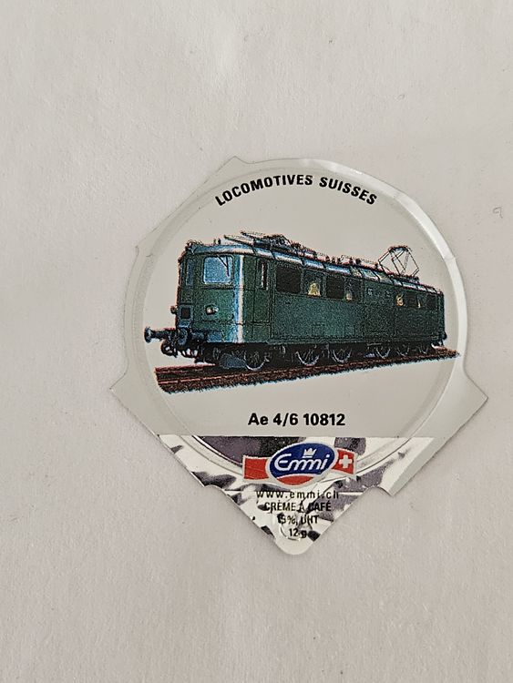 Emmi Kaffeerahmdeckel Ae 4/6 10812 Lokomotive Schweiz | Kaufen auf Ricardo