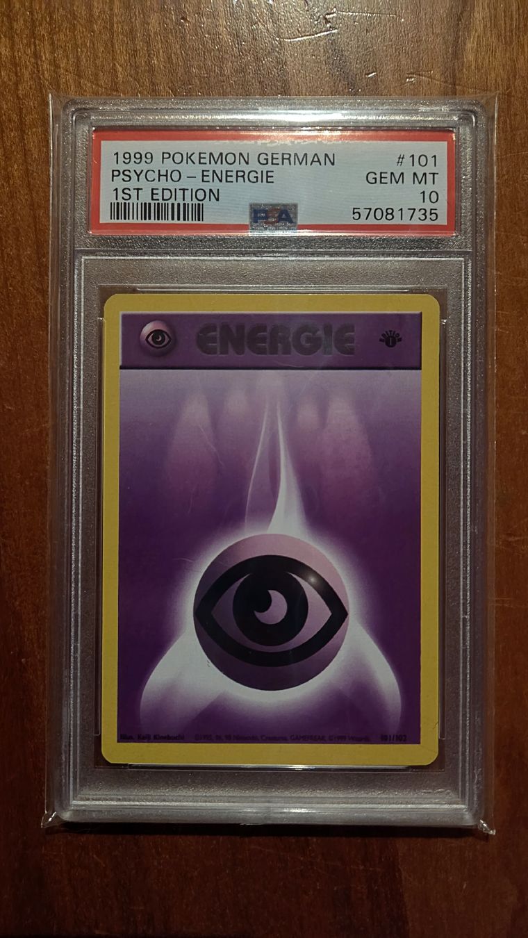 Pokemon - Base Set - 1. Edition - PSA10 - Psycho Energie (Neu (gemäss ...