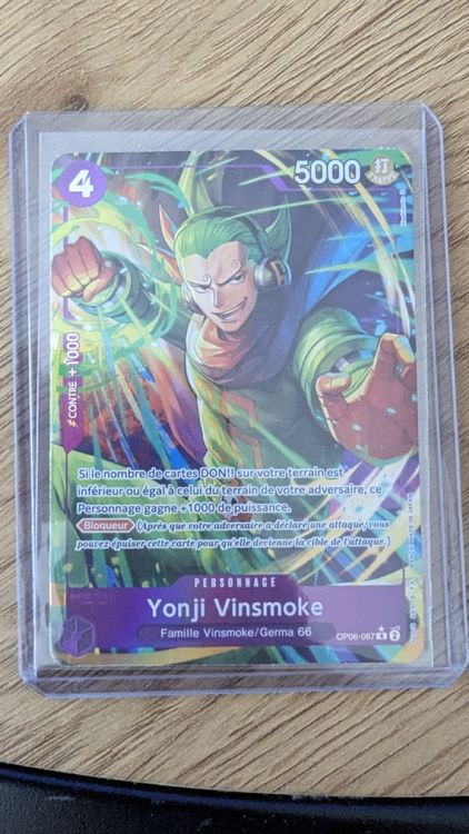 Carte One Piece Yonji Vinsmoke R alternative (Neu (gemäss Beschreibung ...