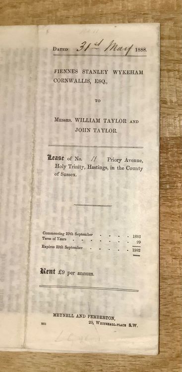 1888 Antiker Pacht Vertrag aus England Siegel & Wertmarken (Gebraucht ...