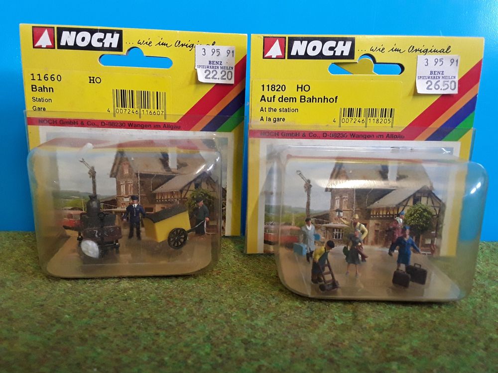 Noch _ 2 Sets _ Figuren _ Bahn _ auf dem Bahnhof _ Spur H0 (Gebraucht ...