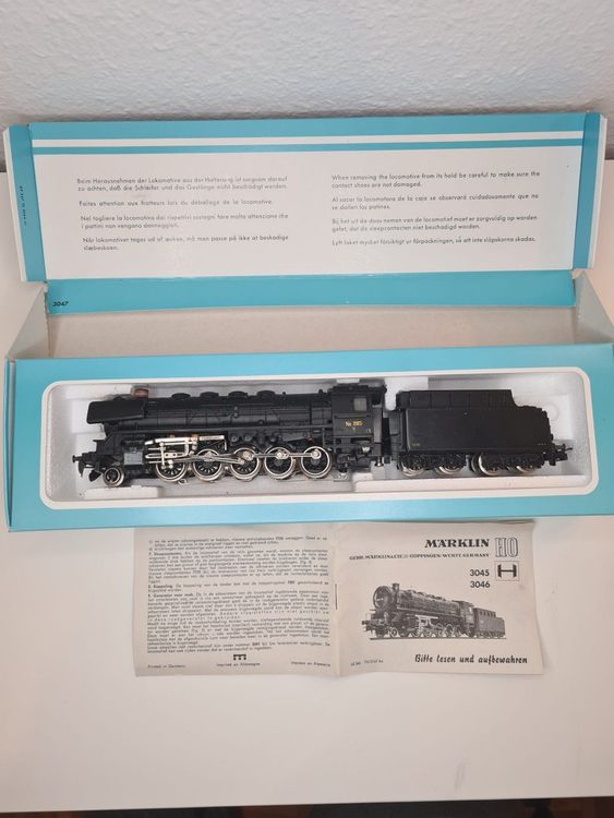 Märklin 3045 3046 locomotive à vapeur N 205 DSB instructions (Neuf ...