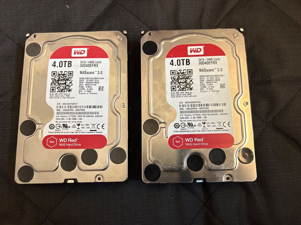 WD SATA / 64MB - HDD 8TB (2x4TB WD40EFRX) (Gebraucht) in Lausen für CHF ...