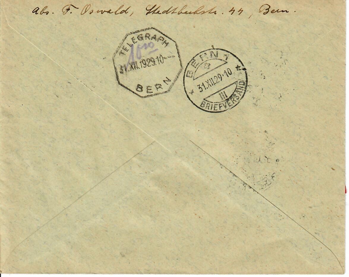 Eilsendung mit PJ 1929 - Telegraph (Gebraucht) in Hochdorf für CHF 18 ...