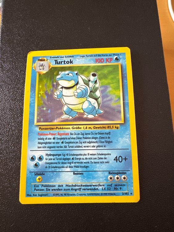 Turtok - blastoise base pokemon carte (Gebraucht) in Brig für CHF 37 ...
