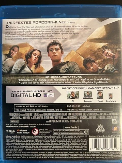 MAZE RUNNER - TEIL 1 (Neu (gemäss Beschreibung)) in Greifensee für CHF ...