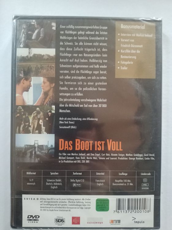 DVD: Das Boot ist voll - Markus Imhoof Collection (Neu und ...