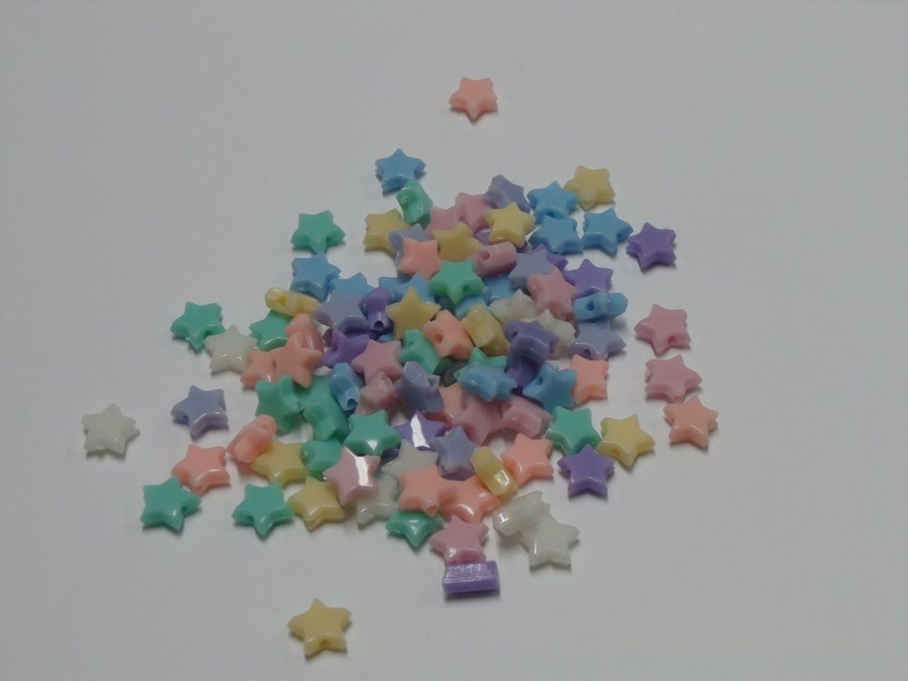 200 Acryl Perlen Stern MIX (2320) | Kaufen auf Ricardo