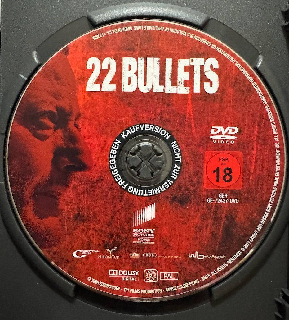 DVD - 22 BULLRTS - JEAN RENO - KAD MERAD - MARINA FOIS - JEA (Gebraucht ...