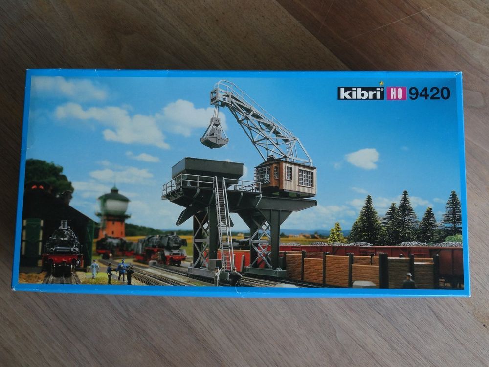 H0 KIBRI Nr. 9420 Bausatz Bekohlungsanlage mit Kran (Neu und ...