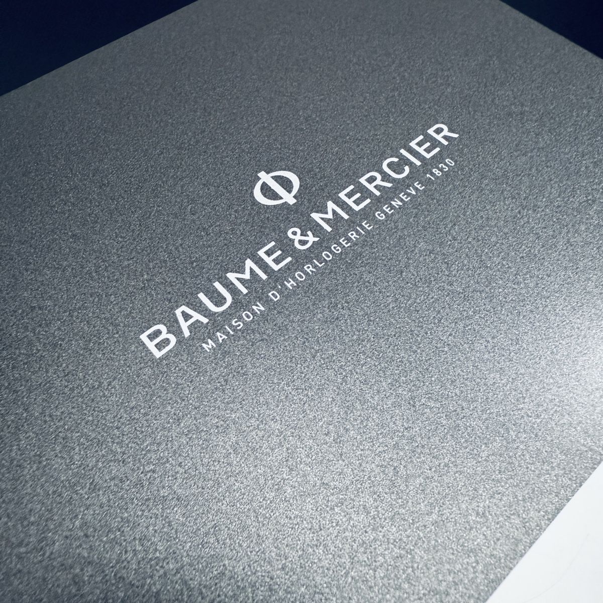 Baume und Mercier Uhrenbox Anthrazit. OHNE UHR. (Neu (gemäss ...