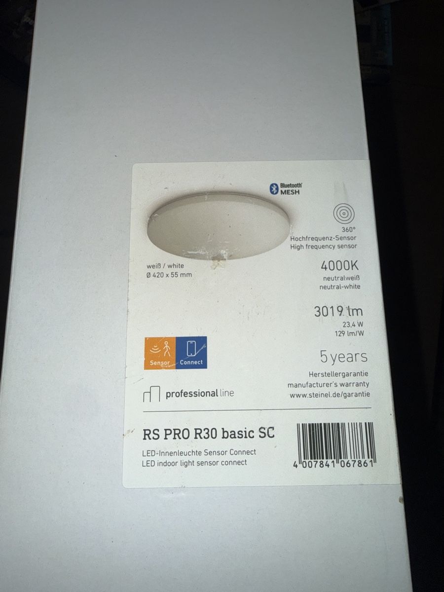 STEINEL RS PRO R30 basic SC LED Ceiling Lamp - 4000K! (Neu und ...