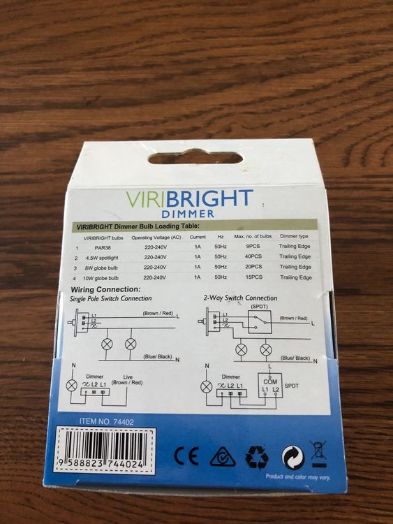 Viribright Led Dimmer max. 200W | Kaufen auf Ricardo