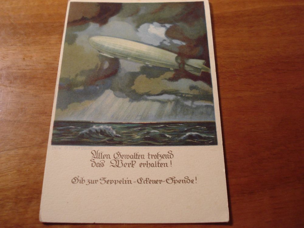 Zeppelin-Karte um 1908, Zeppelin-Eckener-Spende, farbig (Gebraucht) in Niederwil AG für CHF 1.1 ...