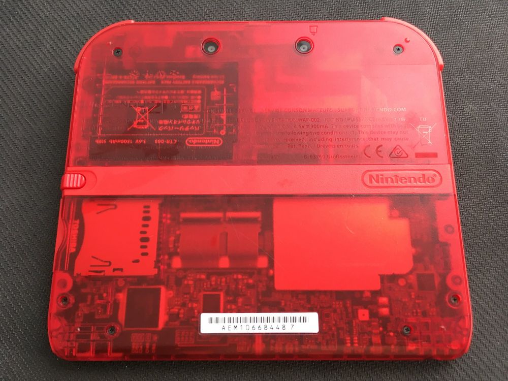 Nintendo 2DS Konsole Rot Transparent inkl. OVP (Gebraucht) in St.Gallen ...