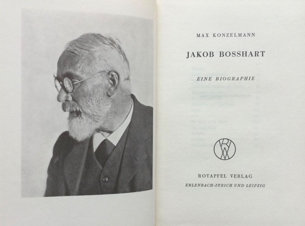 Biografie: Jakob Bosshart (1862-1924) (Gebraucht) in Oftringen für CHF ...