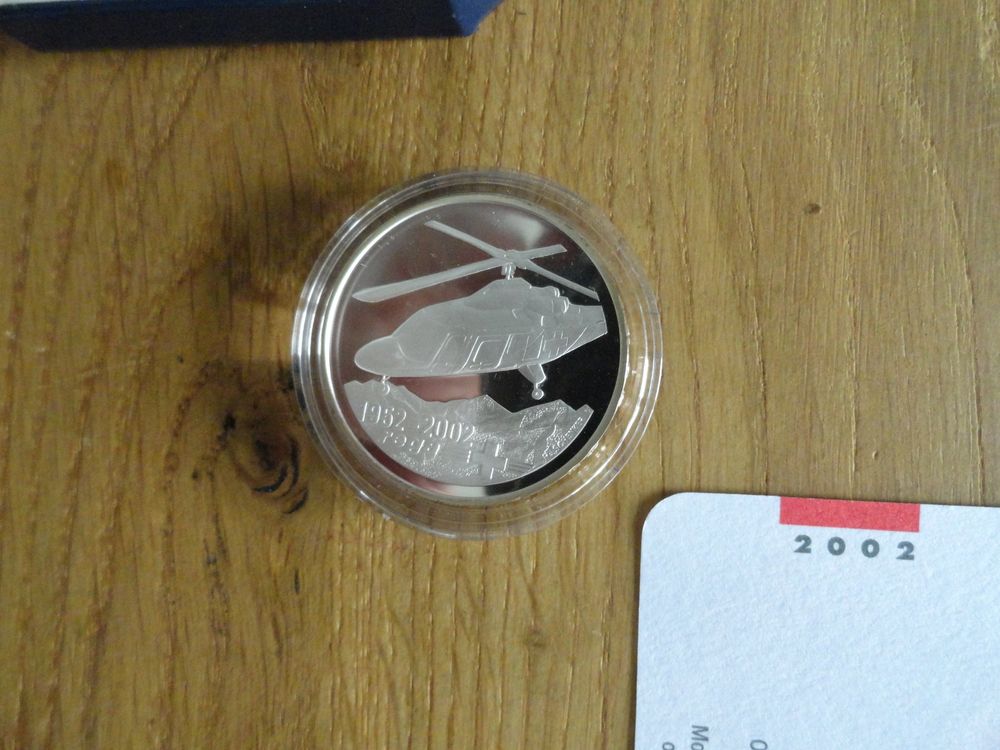 20 Fr. Sonder-Münze 2002 - 50 Jahre REGA - Silber (Neu und originalverpackt) in Gerlafingen für ...