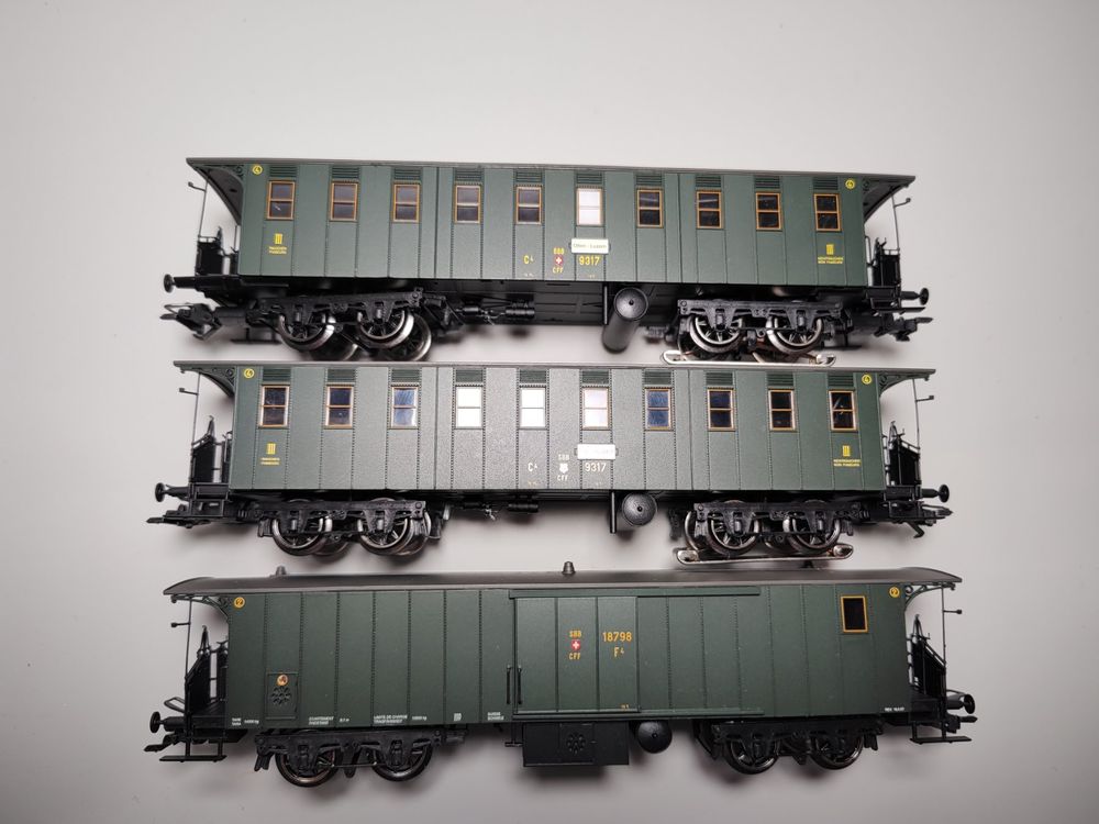 3x Brawa SBB Wagen (2x 2328, 1x 2325) | Kaufen auf Ricardo