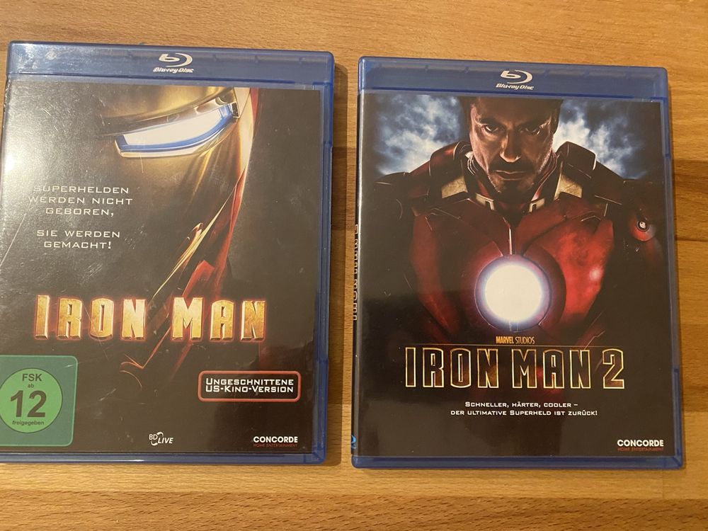 Iron Man 1 und 2 / 2 Dvds Bluray / original Schnitt (Neu (gemäss ...