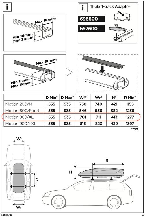 Thule Motion 800 XL | Kaufen auf Ricardo