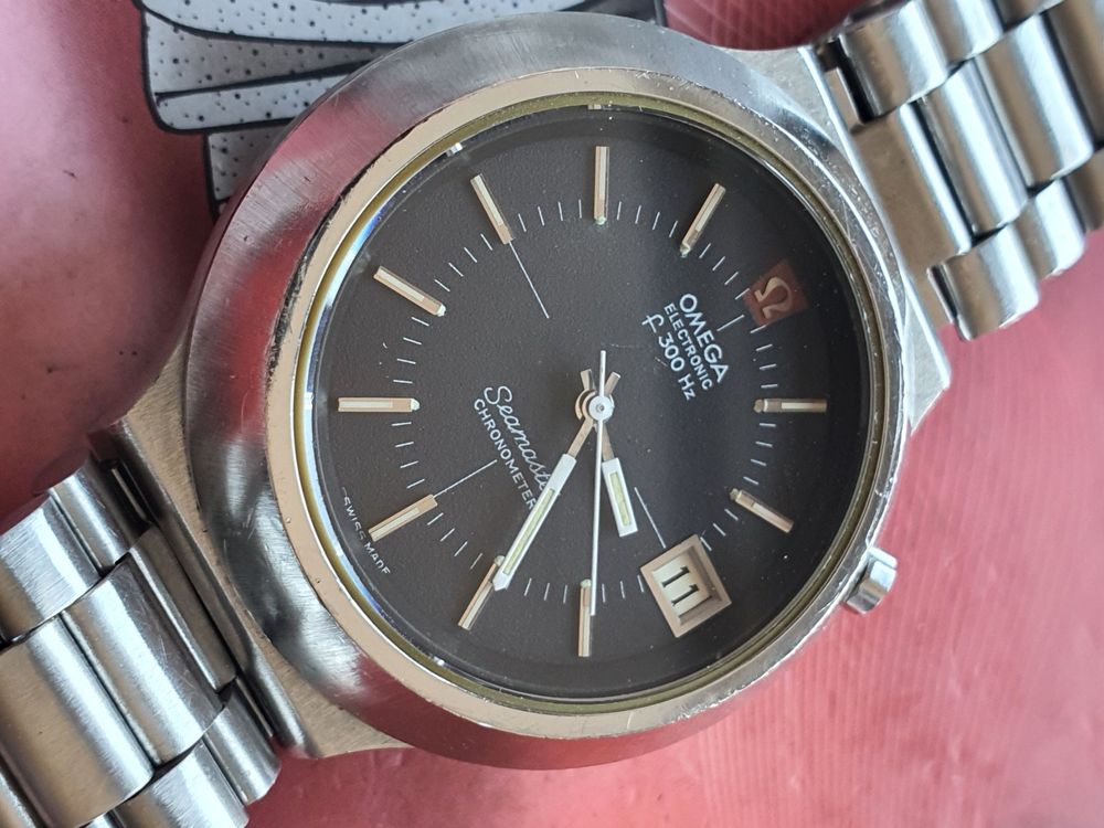 71 Omega UFO Electronic f300 Hz Seamaster Chronometer Date (Gebraucht ...