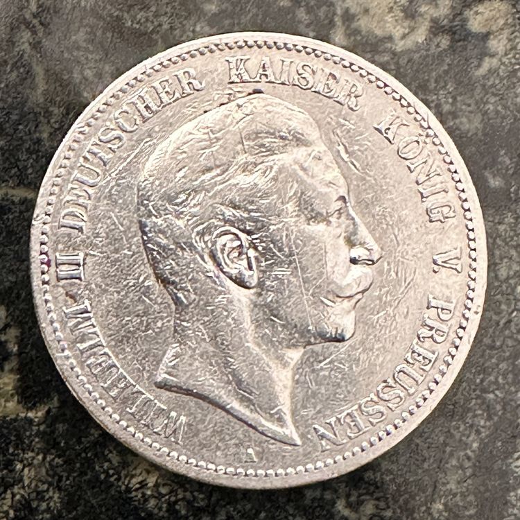 5 Mark Deutsches Reich 1898 Kaiser Wilhelm II SILBER (Gebraucht) in für ...