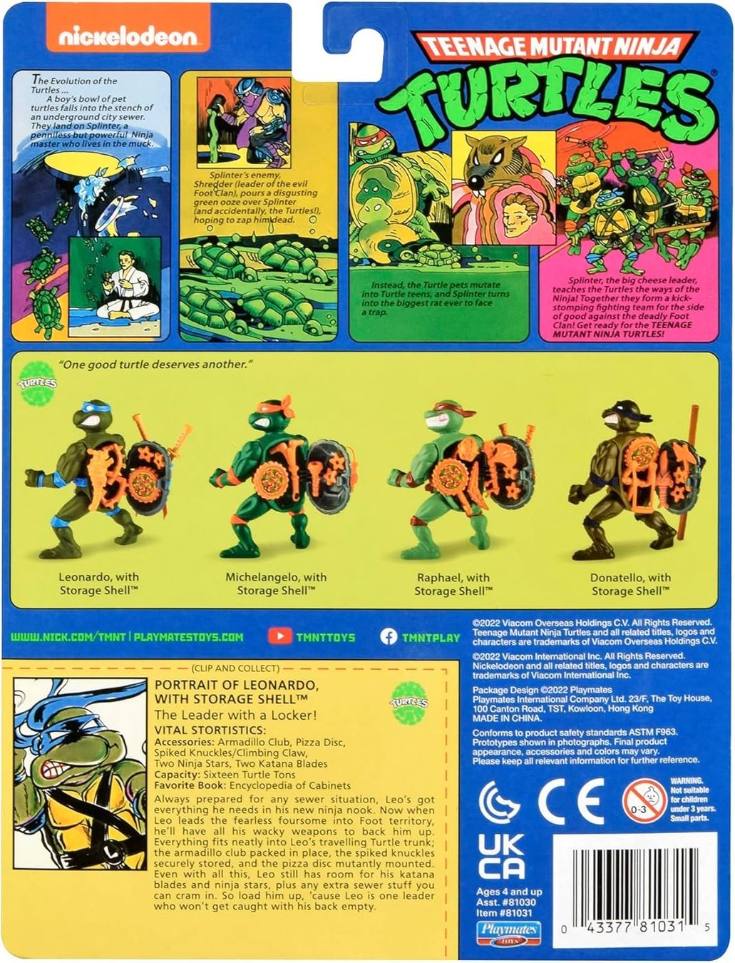 TMNT – Reissue – Leonardo Storage Shell (Neu und originalverpackt) in ...