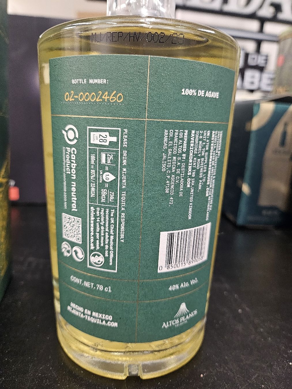 Mijenta Tequila Reposado, 70cl, ungeöffnet, Top Zustand! (Neu und ...