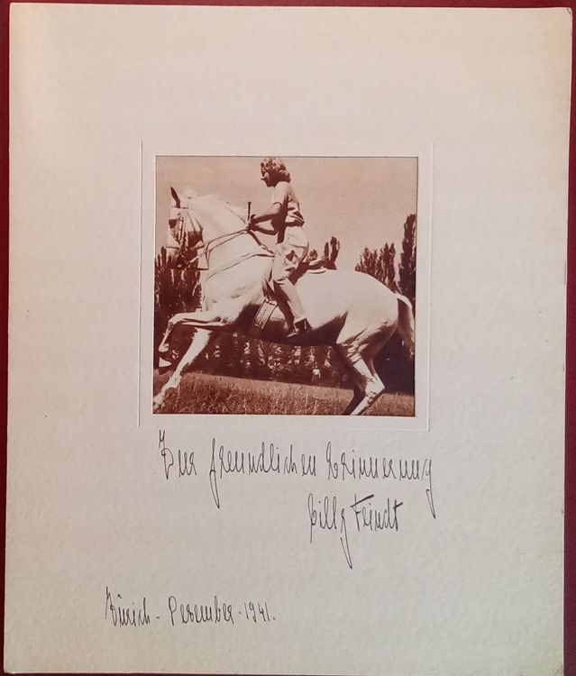 Cilly Feindt 1909-1999 Kunstreiterin Zirkus Autogramm Karte (Gebraucht ...