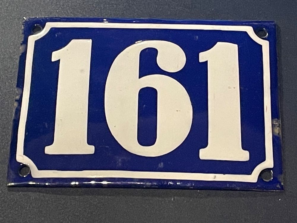 hausnummer 161 /antik/nummernschild (Gebraucht) in Volketswil für CHF ...