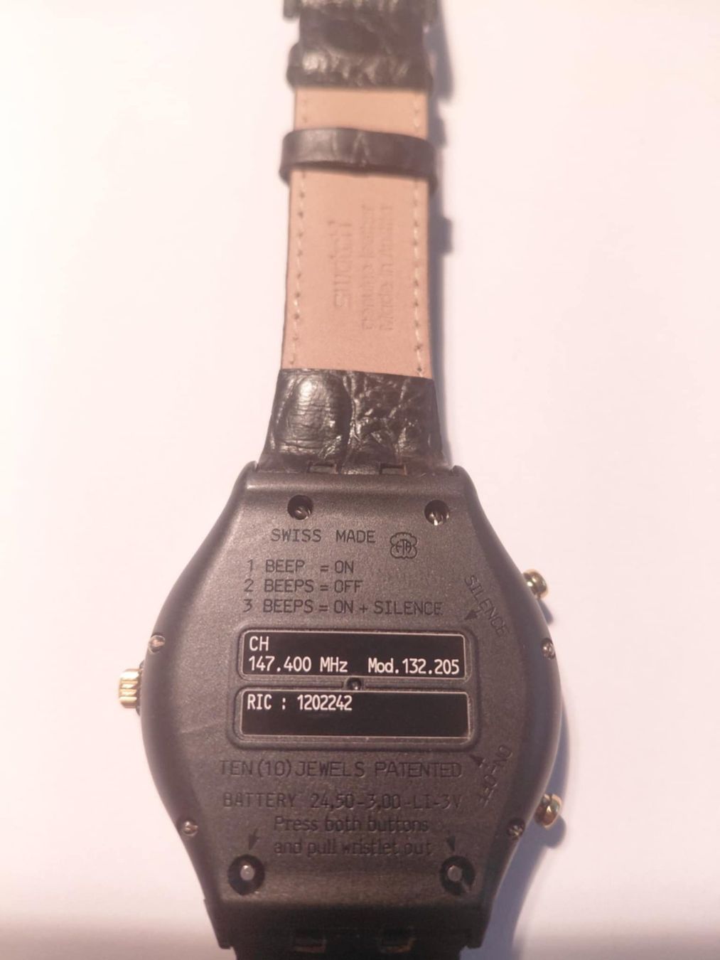 RARE Swatch Pager 1990 "The Bip" Neu batterie muss ersetz (Neu und ...