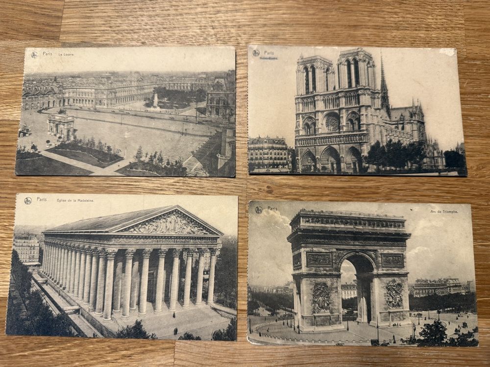 Antike Ansichtskarten AK Paris Madeleine Triumphbogen Notre (Gebraucht ...