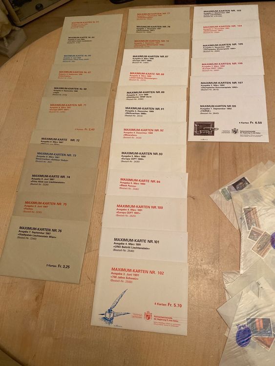 Sehr viele Maximum- Karten Lichtenstein und Einzelmarken | Kaufen auf Ricardo