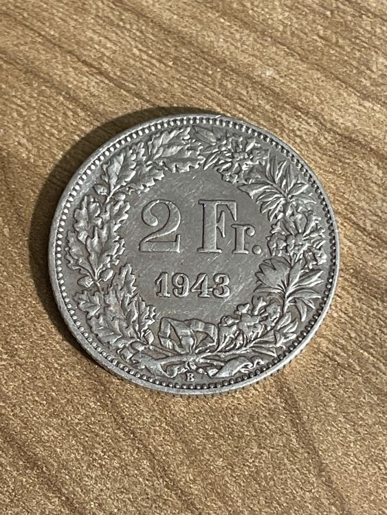 2 Franken Schweiz Silber 1943 | Kaufen auf Ricardo