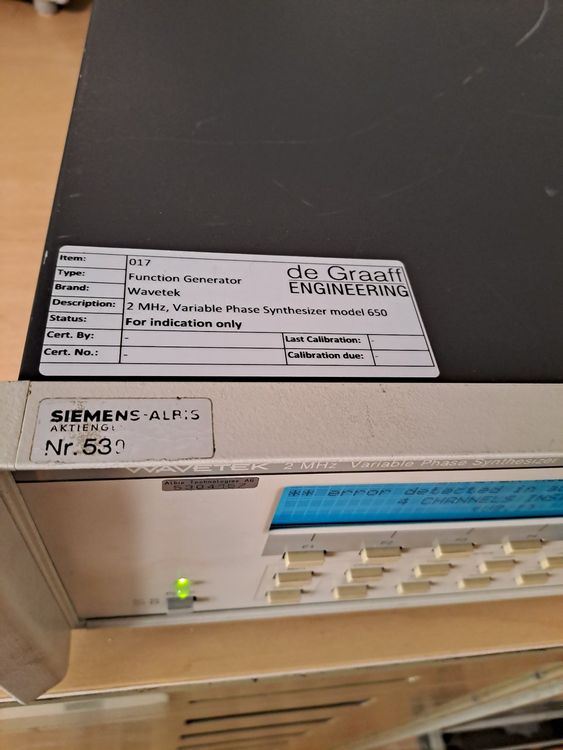 Function Generator - Wavetek model 650 - 4 channels - 2MHz (Gebraucht ...
