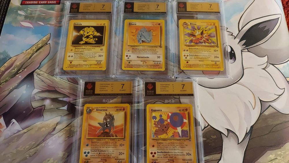 1ne graded Pokemon Vintage Slab RGS 7 Blitza Elektek Jungle (Neu ...