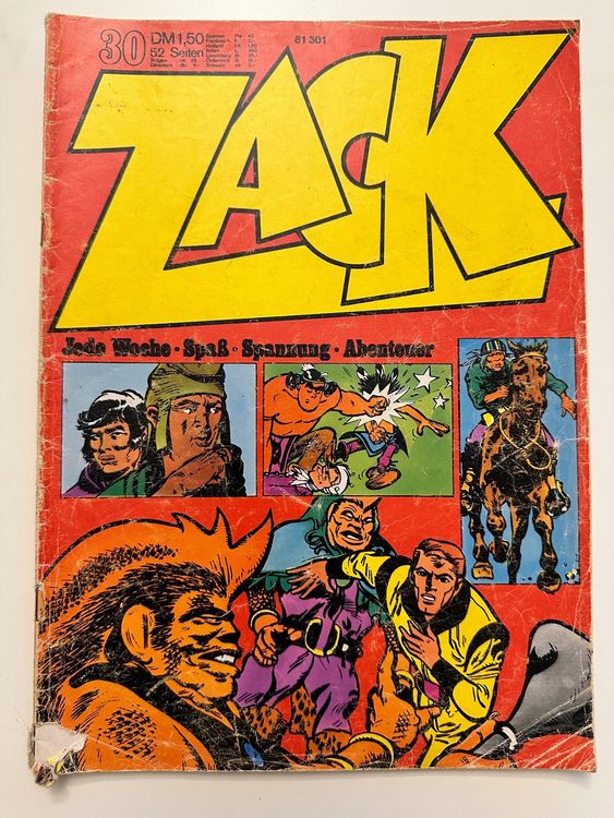 Rarität Zack Comics 30 von 1972 (Gebraucht) in Münsingen für CHF 6 ...